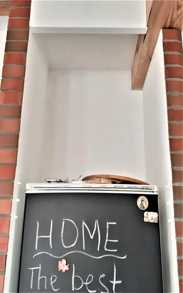 How to Use Space Above the Refrigerator. My Version